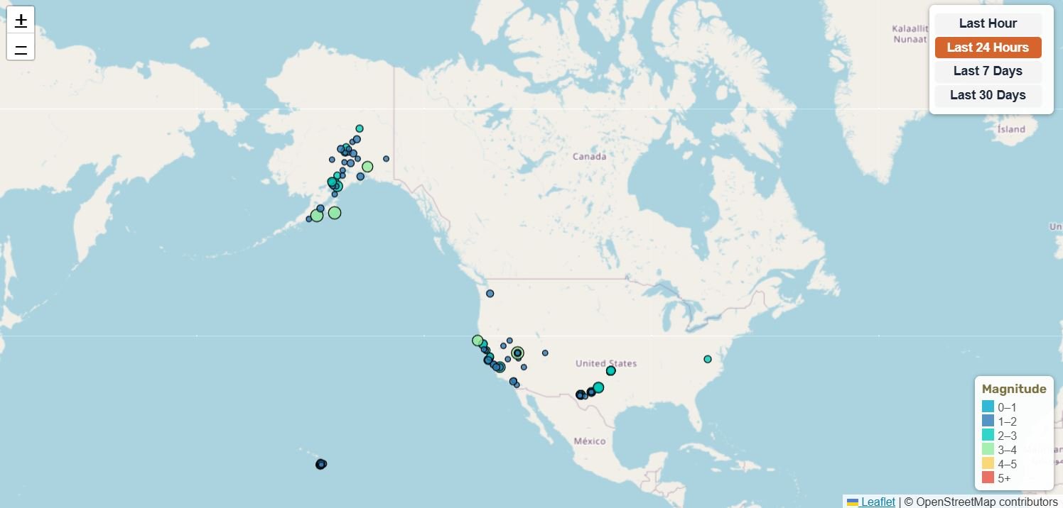 United States Earthquakes | Earthquakes Worldwide