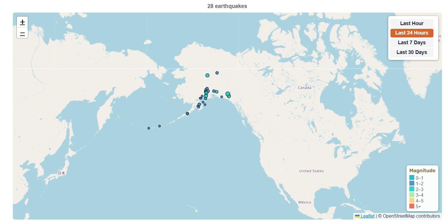 Alaska Earthquakes – Current Map and Updates | Earthquakes Worldwide